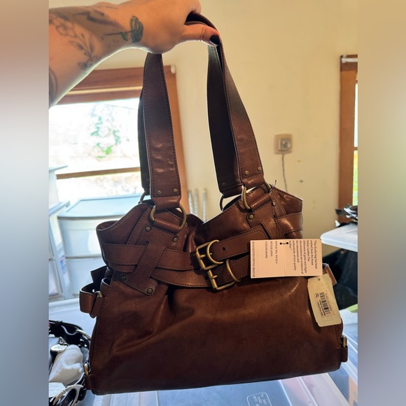 Kooba | Bags | Kooba Bark Leather Tote With Gold Accents | Poshmark